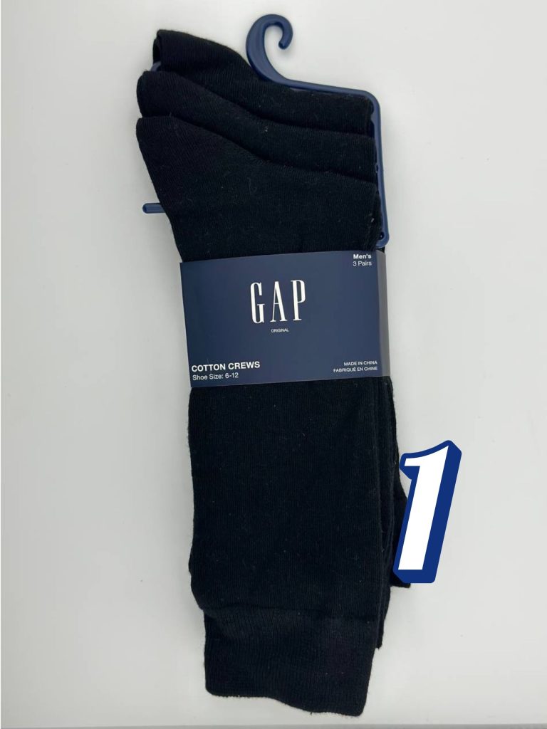 GAP (Men) Crews 1 - Vinasocks - Vớ tất xuất dư
